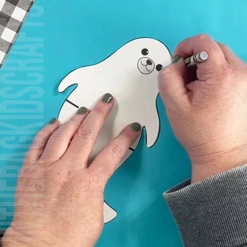 Harp Seal Craft for Kids (FREE Printable) • In the Bag Kids' Crafts