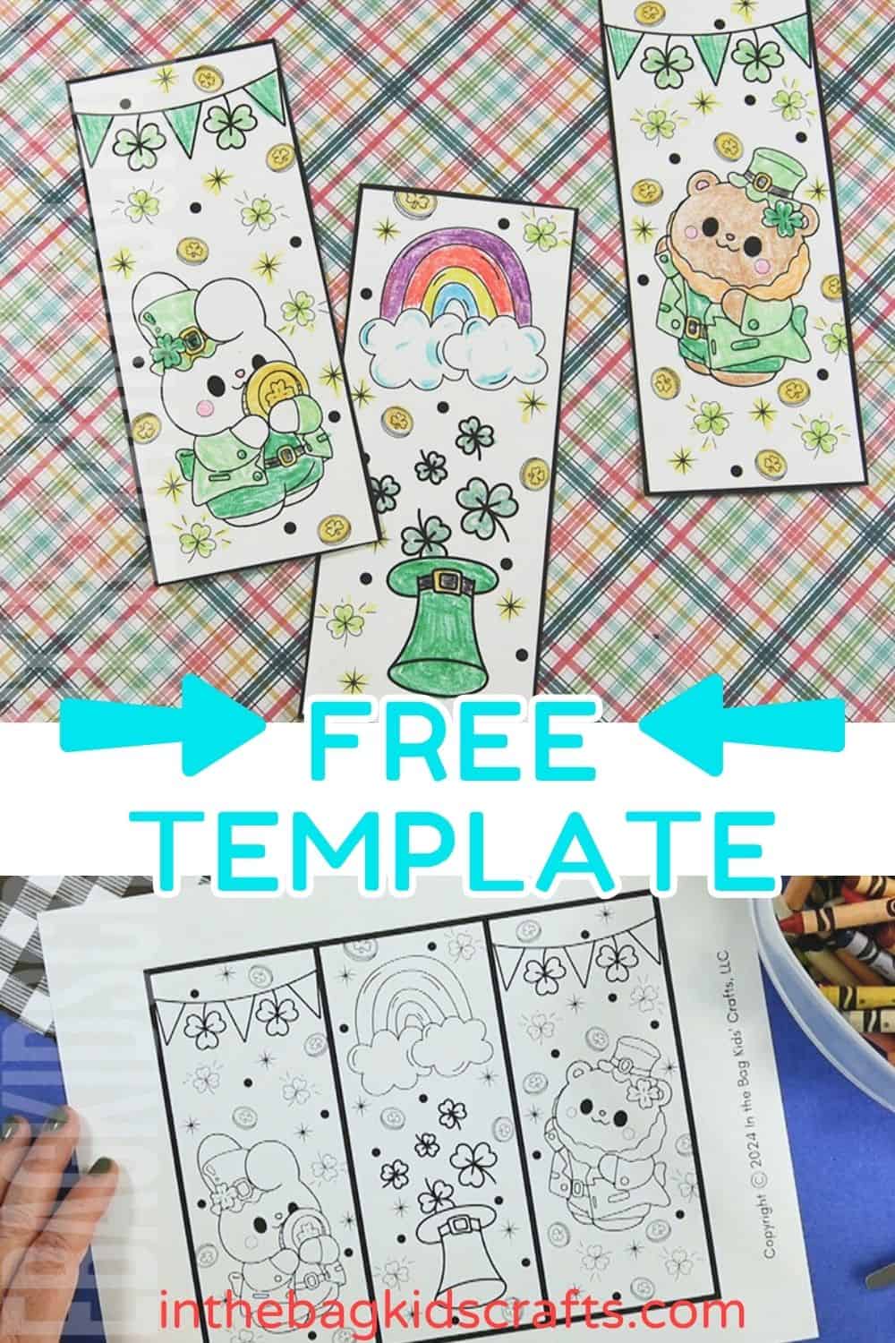 FREE Printable St. Patrick's Day Bookmarks • In the Bag Kids' Crafts
