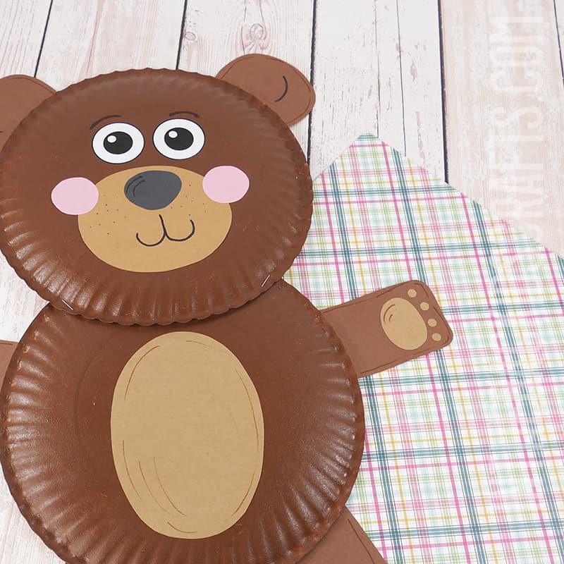 Easy Free Printable Bear Craft for Preschoolers • In the Bag Kids' Crafts