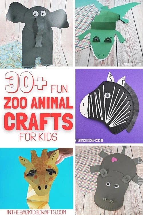 30+ Wild Zoo Crafts and Activities for Kids • In the Bag Kids' Crafts