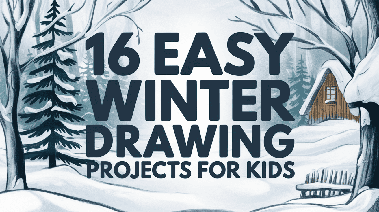 Too Cold to Go Outside? 16 Easy Drawing Ideas That Will Keep Your Kids ...
