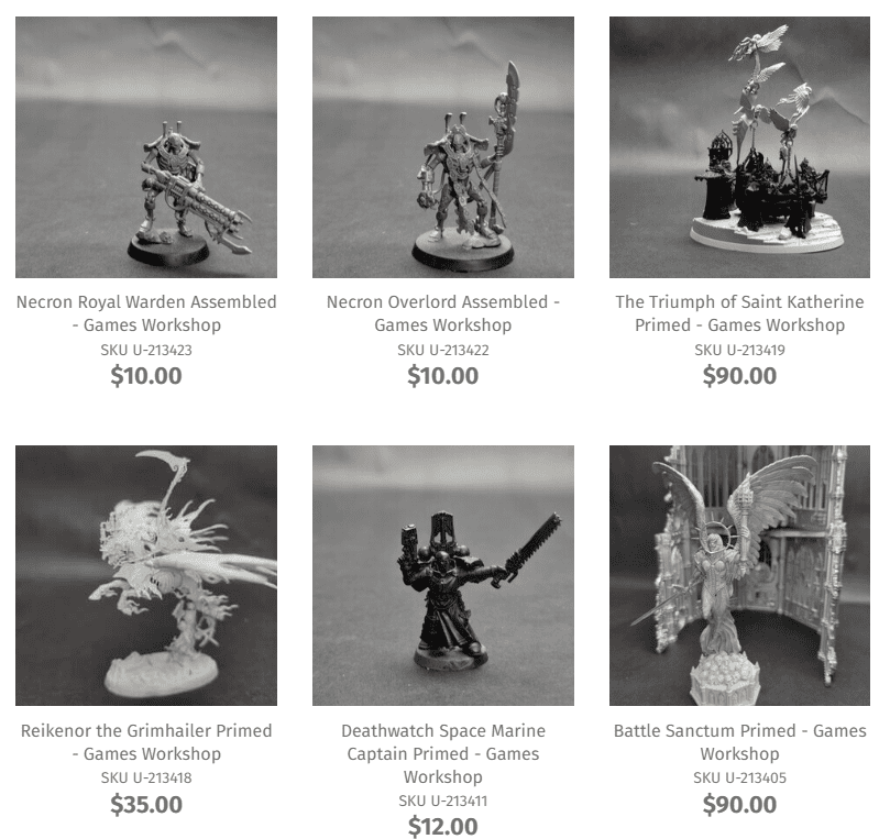 100’s of Used & Painted Warhammer Miniatures To Buy