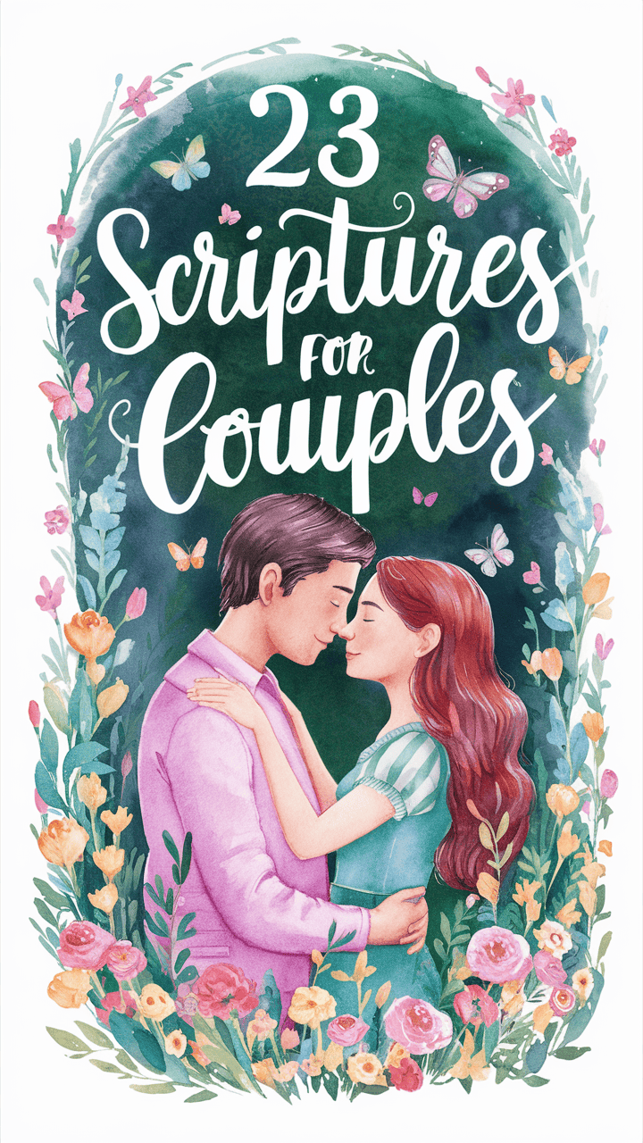 23 Scriptures for Couples: Strengthening Your Relationship with God's Word