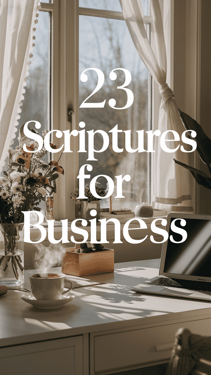 23 Scriptures That Offer Divine Insights for Your Business