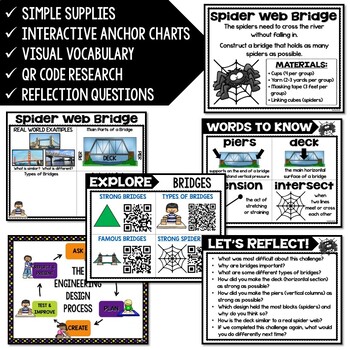 Spider Web Bridge STEM Challenge - Halloween STEM Activity - Fall Party ...