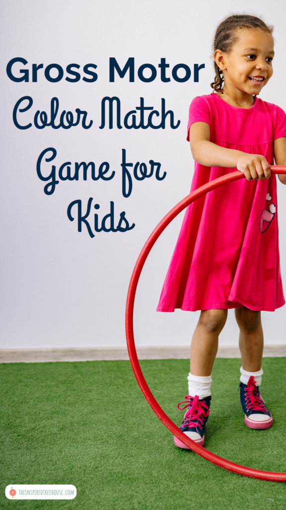Gross Motor Color Match Game - The Inspired Treehouse