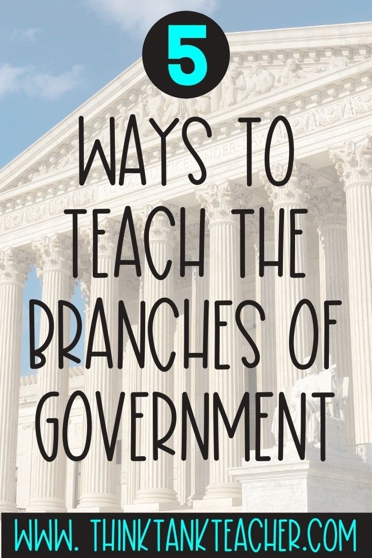 5 Ways to Teach the Branches of Government - Think Tank Teacher