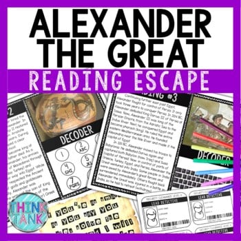 Alexander the Great Reading Comprehension and Puzzle Escape Room ...