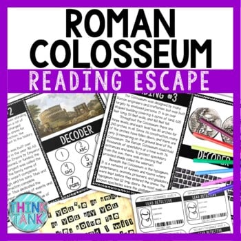 Ancient Rome BUNDLE - Reading Passages, Escape Rooms, Color by Number ...