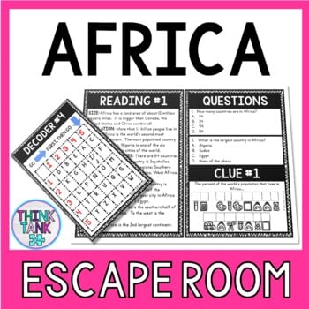 Africa Escape Room Activity - Think Tank Teacher