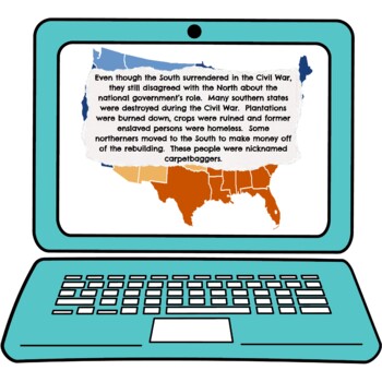 Civil War Reconstruction Interactive Google Slides Presentation
