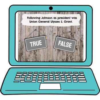 Civil War Reconstruction Interactive Google Slides Presentation