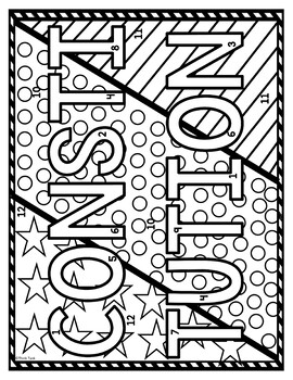 coloring pages of the constitution