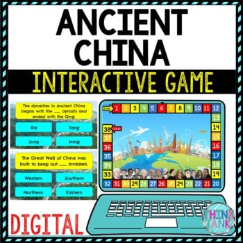 Ancient China Review Game Board | Digital | Google Slides