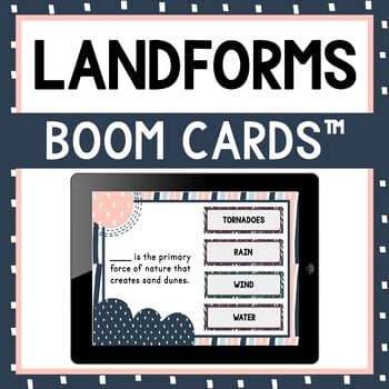 Landforms Escape Room and Boom Cards™ BUNDLE - Think Tank Teacher