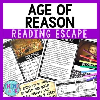 Enlightenment Reading Comprehension and Puzzle Escape Room - Age of ...