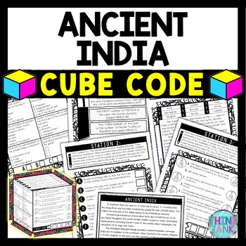 Ancient India Cube Stations - Reading Comprehension Activity - Think ...