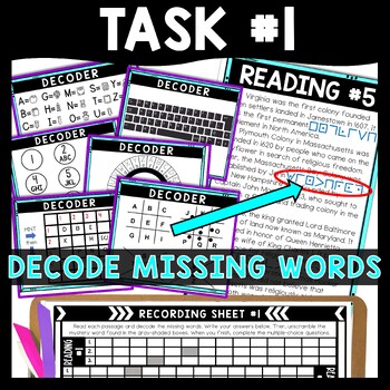 13 Colonies Escape Room Scavenger Hunt - Reading Comprehension - Think ...