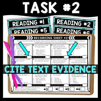 13 Colonies Escape Room Scavenger Hunt - Reading Comprehension - Think ...