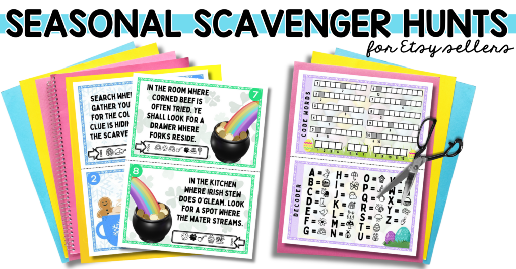 Seasonal Scavenger Hunts - Think Tank Teacher