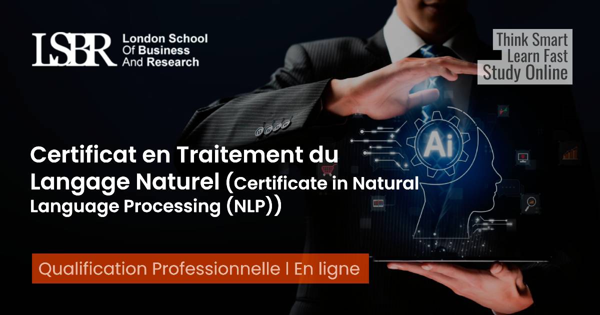 Certificat en Traitement du Langage Naturel (Certificate in Natural ...