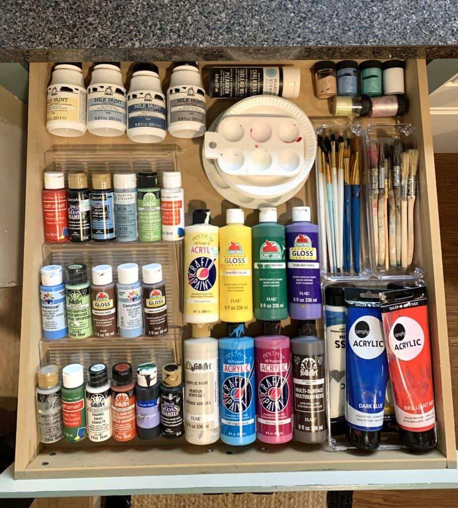 CRAFT PAINT STORAGE IDEAS