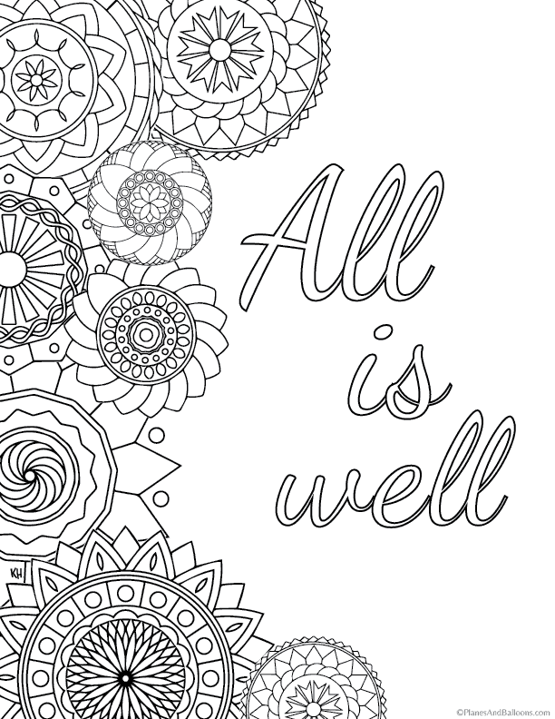 70+ Printable Mindfulness Colouring Pages For Adults & Kids