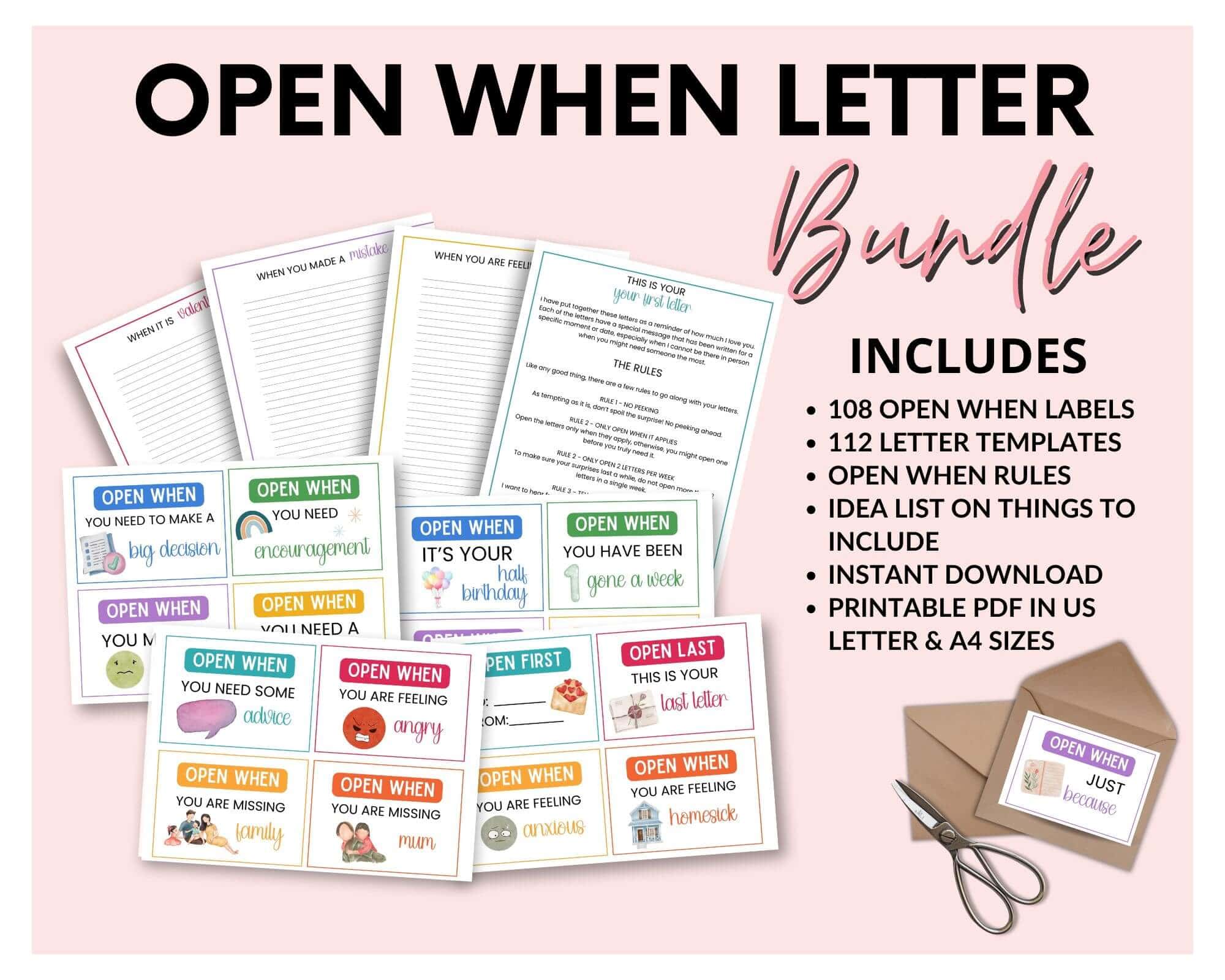 Open When Letters: Letter Ideas, What To Include & Rules